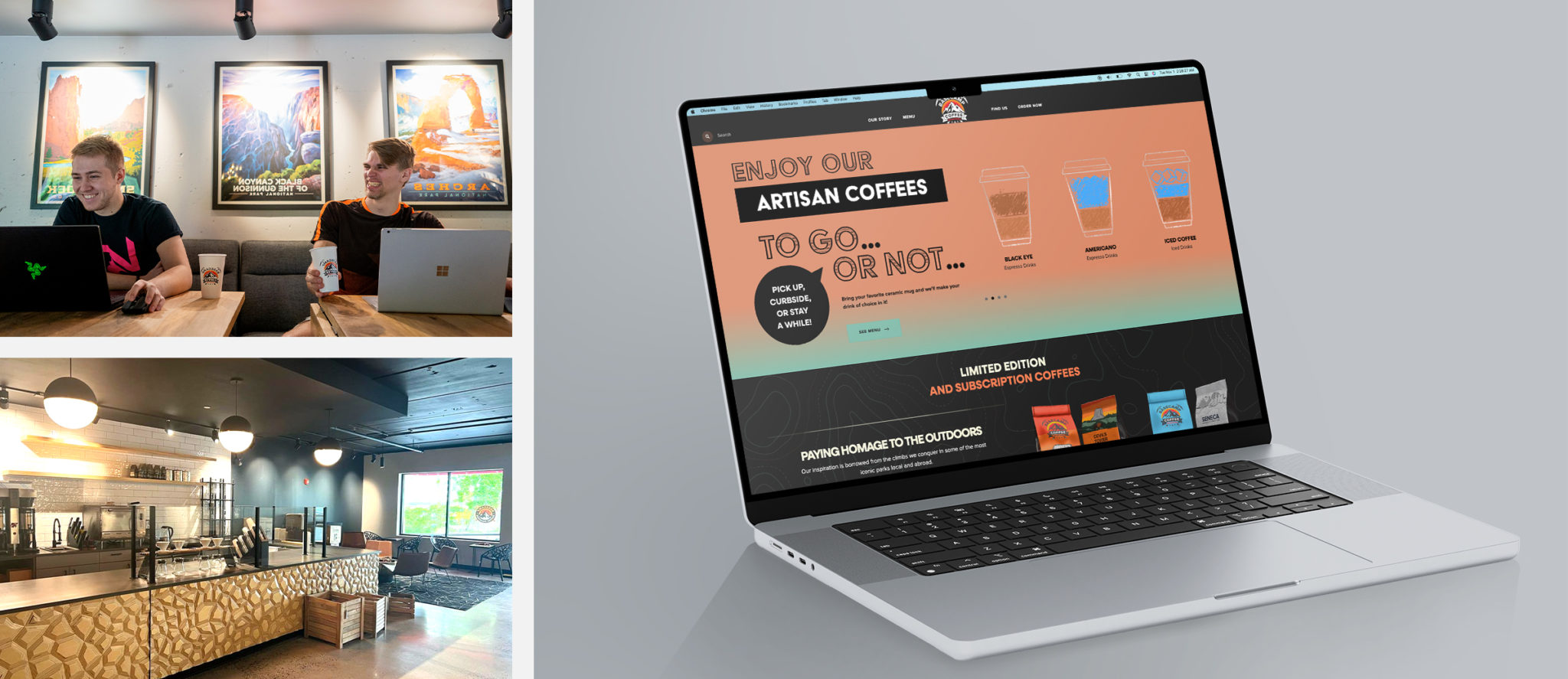 Basecamp Coffee Roasters - Website by Johnny Flash Productions
