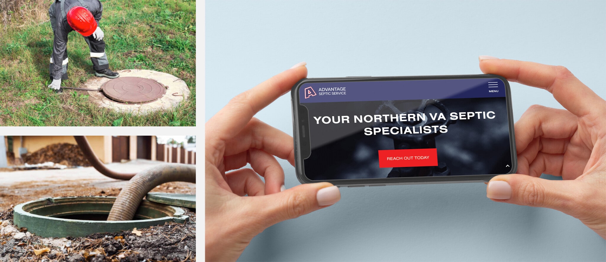 Advantage Septic Website by Johnny Flash Productions