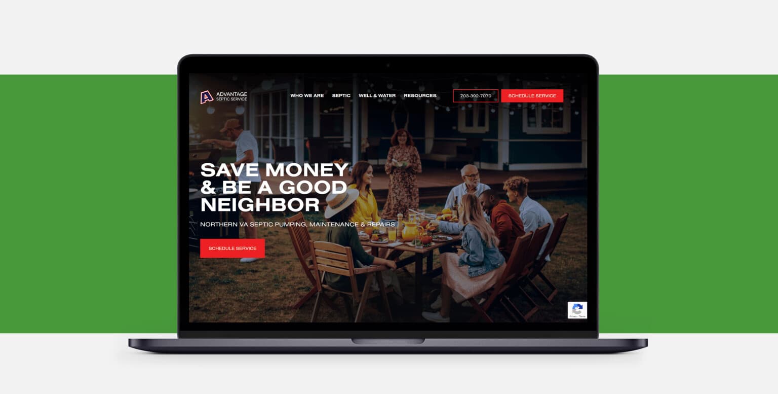 Advantage Septic Website by Johnny Flash Productions